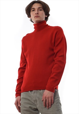 Vintage VALENTINO Turtleneck Sweater 90s Red | HODKOTOM | ASOS Marketplace
